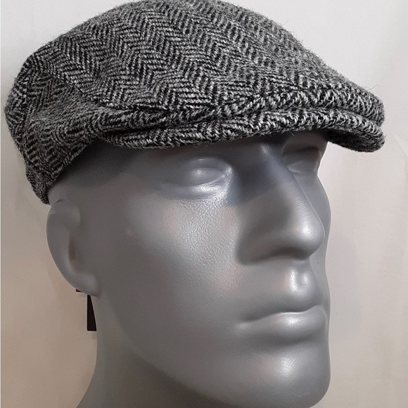 Genuine Harris Tweed | Accessories | Genuine Harris Tweed Cap In Black ...